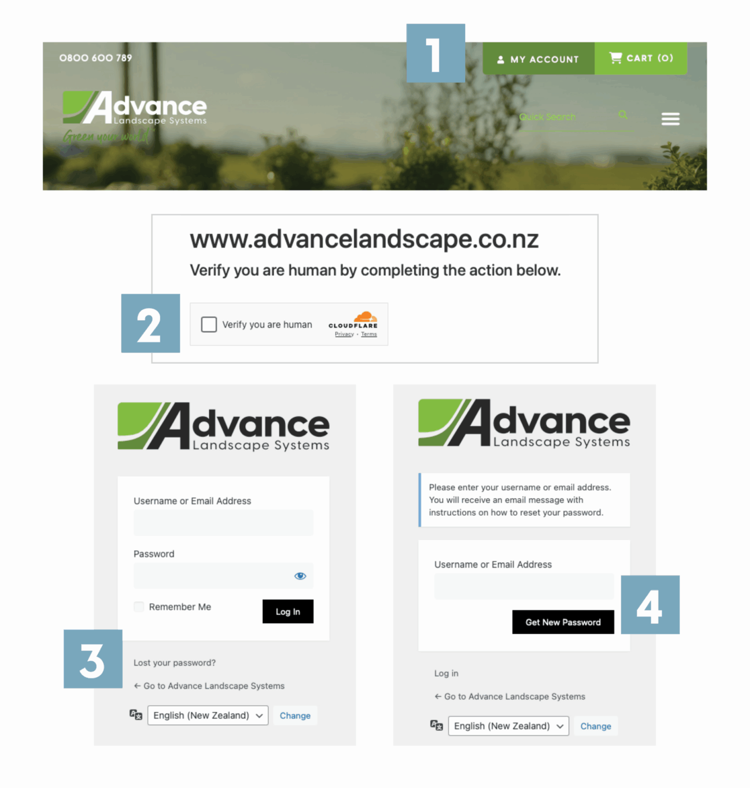 Login Instructions - Advance Landscape Systems