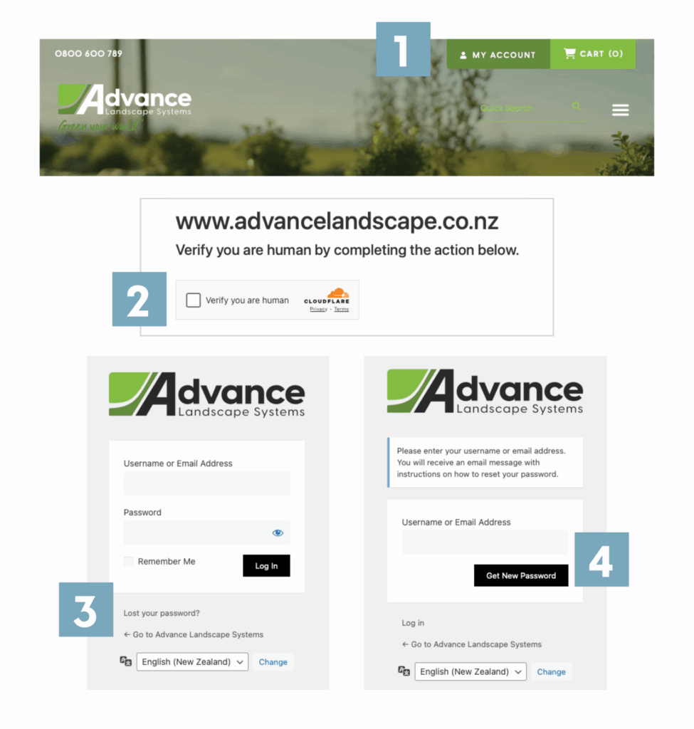 Login Instructions - Advance Landscape Systems